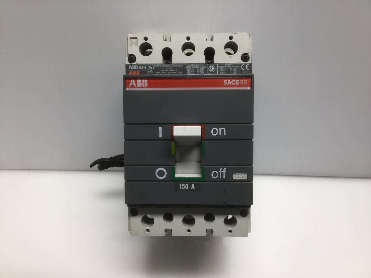 CIRCUIT BREAKER S3N-3P-150A ABB 3 POLE 150 AMP – AA Electric Surplus