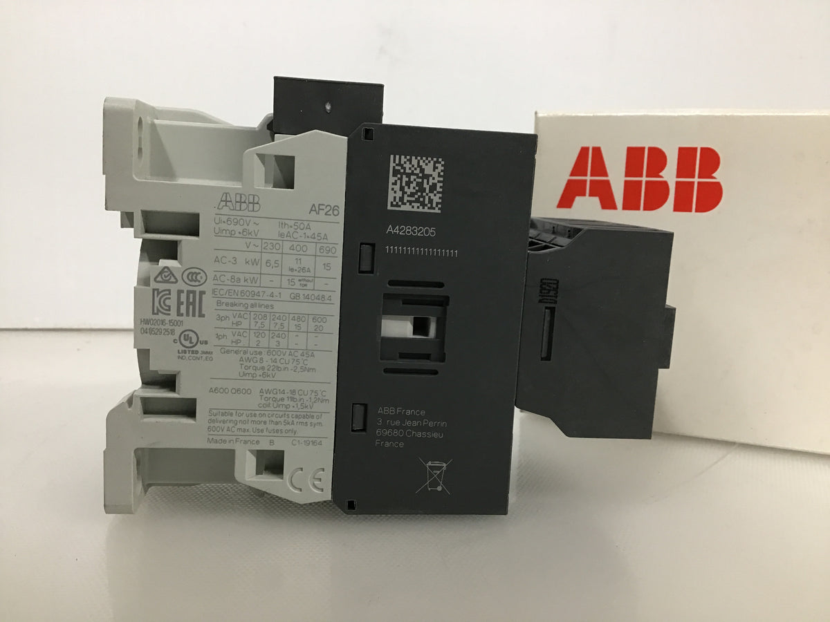 Contactor ABB AF26-30-11-13 – AA Electric Surplus
