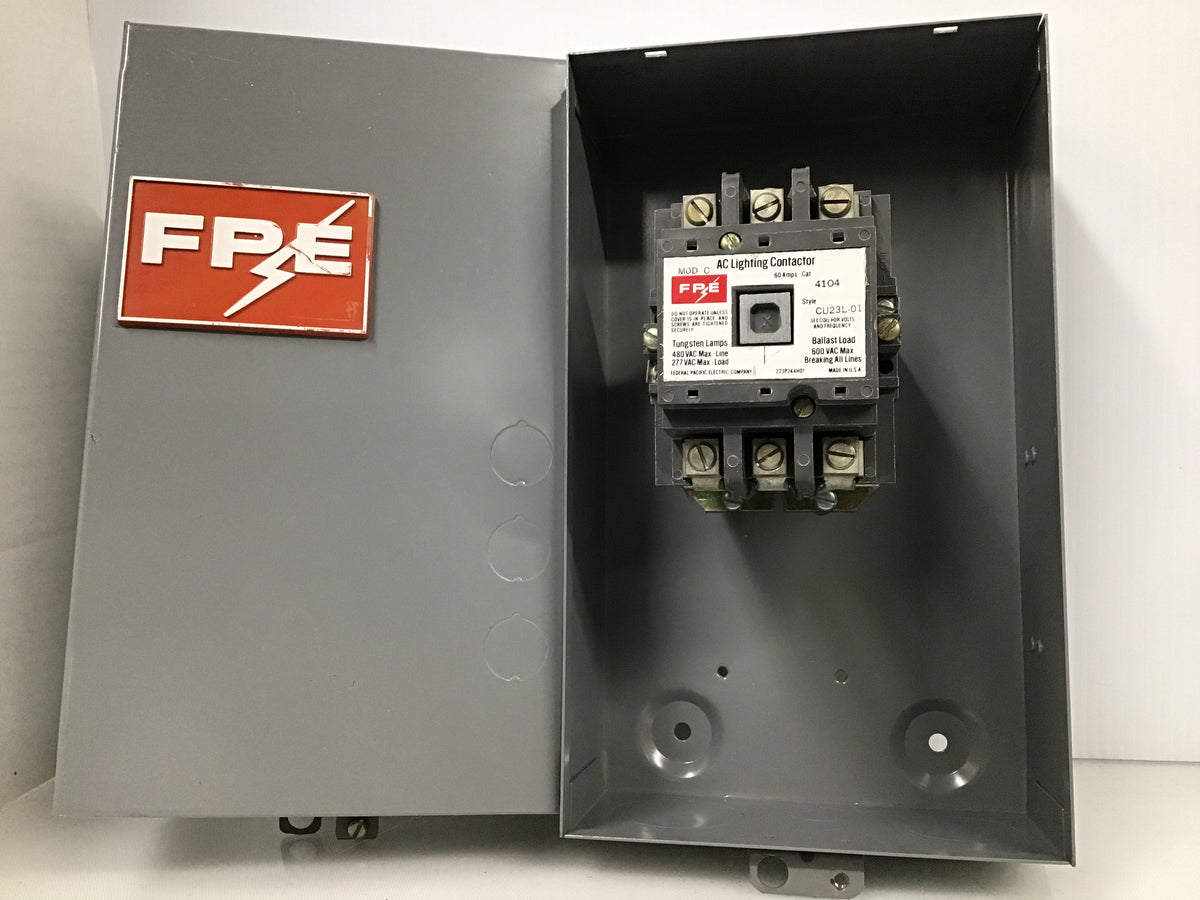Lighting Contactor Federal Pacific Electric 4104 – AA Electric Surplus