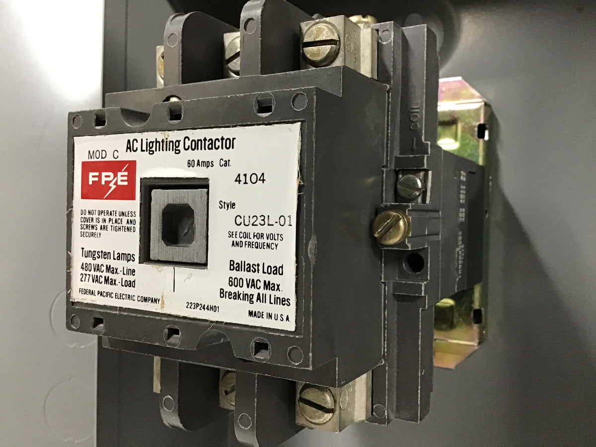 Lighting Contactor Federal Pacific Electric 4104 – AA Electric Surplus