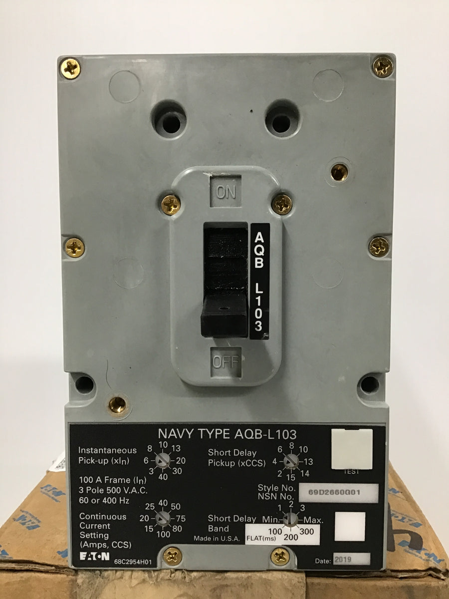 Circuit Breaker Navy AQB-L103 Eaton – AA Electric Surplus