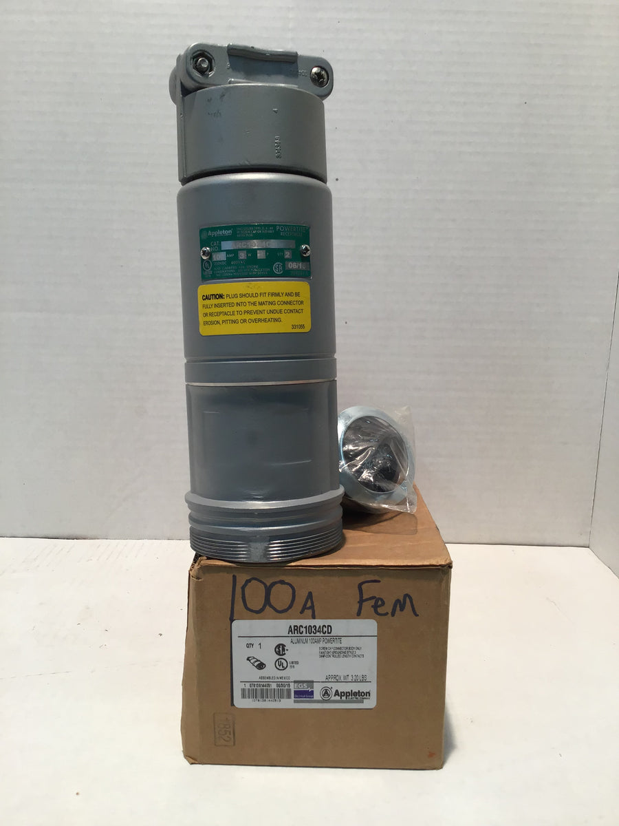 Pin& sleeve Connector Body ARC1034CD Appleton N.i.b – AA Electric Surplus