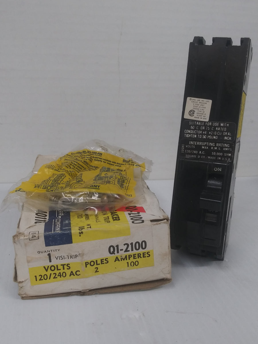 Circuit Breaker Square D Q12100 “NEW” – AA Electric Surplus