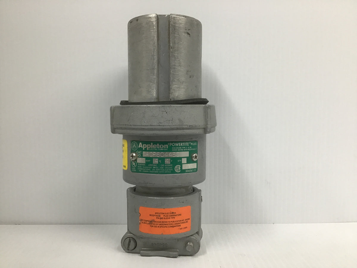 Pin & Sleeve Plug ACP6044BC Appleton – AA Electric Surplus