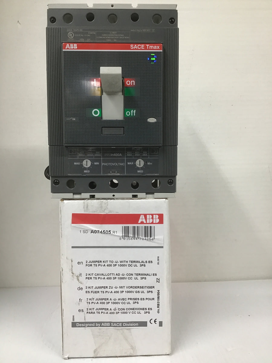 Circuit Breaker ABB SACE TMAX T5 N/PV 400 – AA Electric Surplus